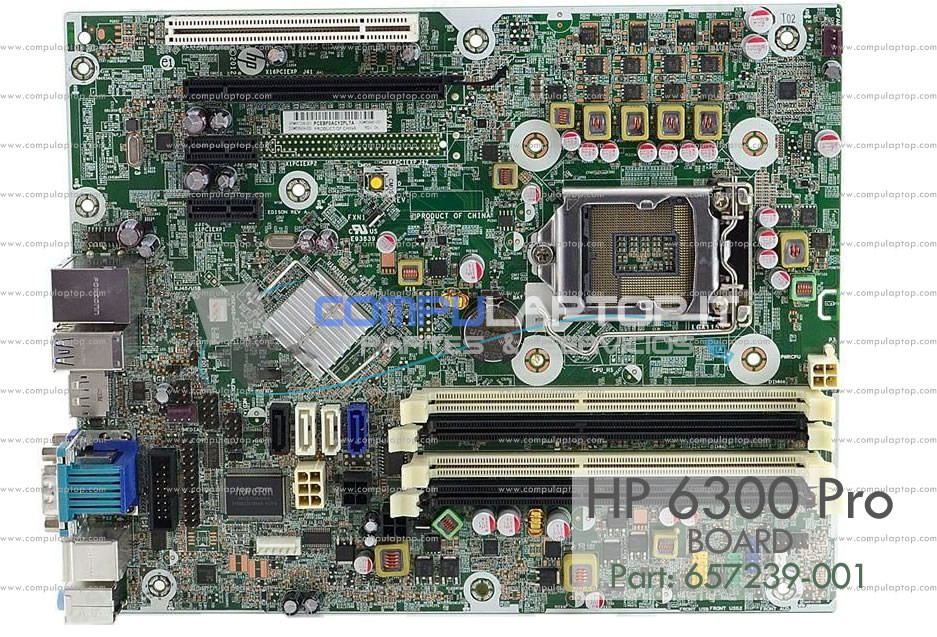 Board HP 6300 pro - Parte: 657239-001 | Compulaptop.com