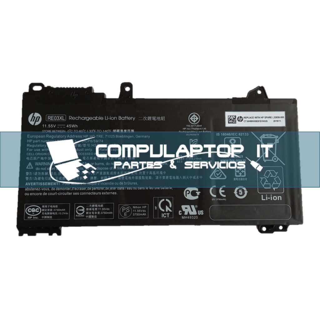 Batería HP Probook 445R – 450 G6 / 440 G6 / 430 Parte: L32656-005